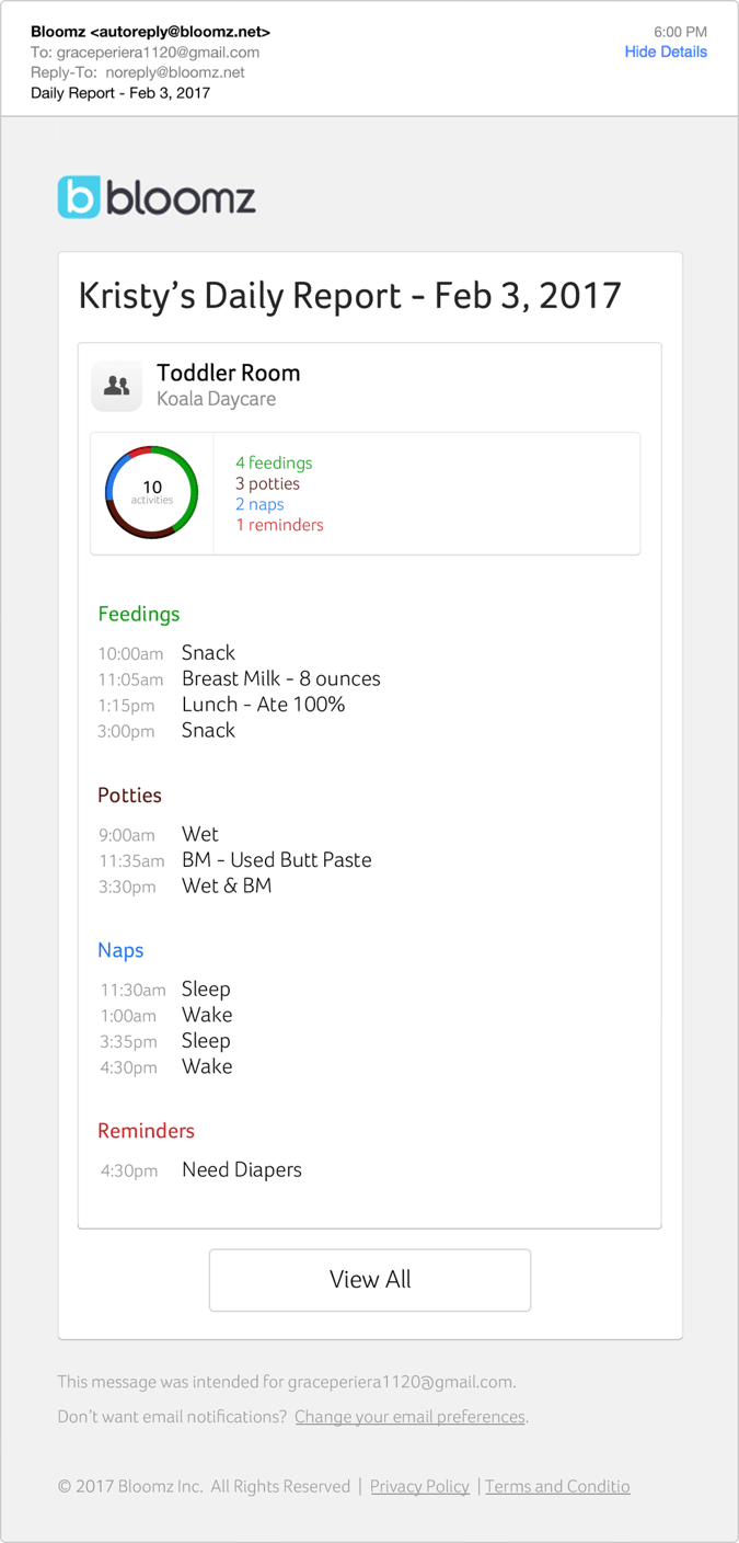 Now available! Bloomz with Childcare Functionality