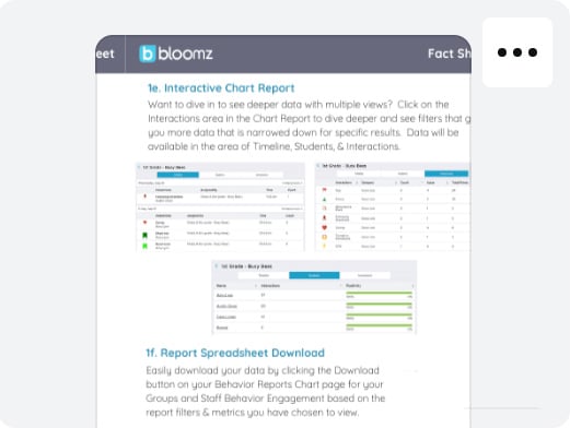 Bloomz Fact Sheets