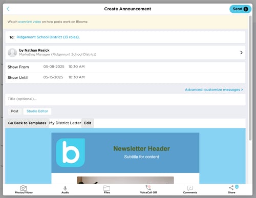 Parent Teacher Communication App - Bloomz PBIS & School Messaging